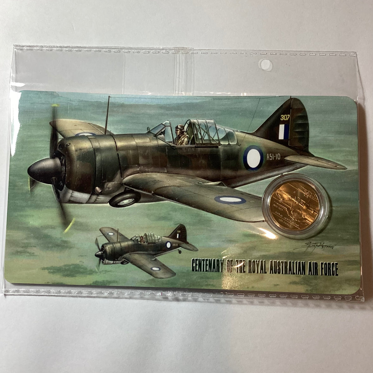 2021 Centenary of the Royal Australian Air Force $1 Private issue Card – Ensleigh Coins