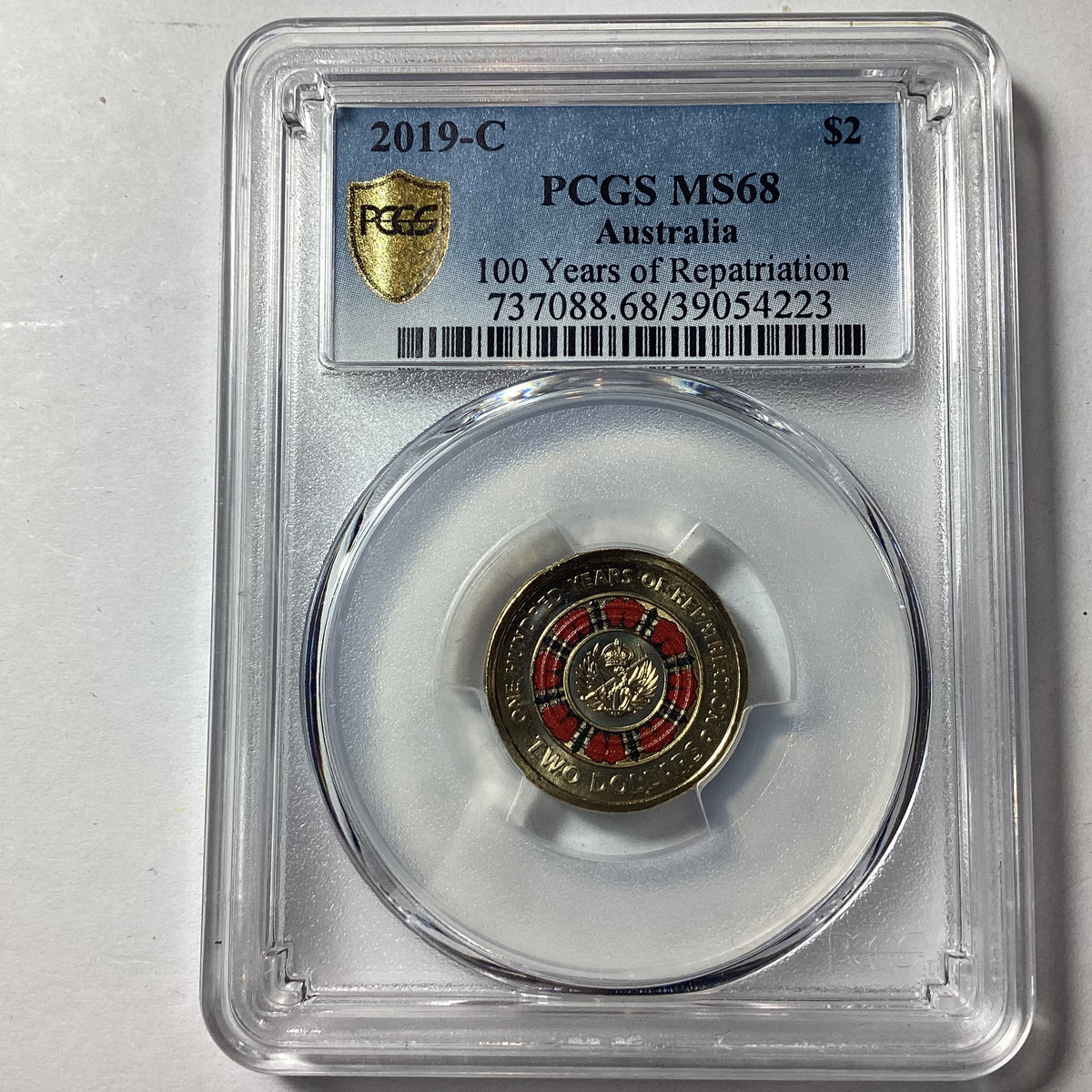 2019-C $2 100 Years of Reparation MS68 – Ensleigh Coins