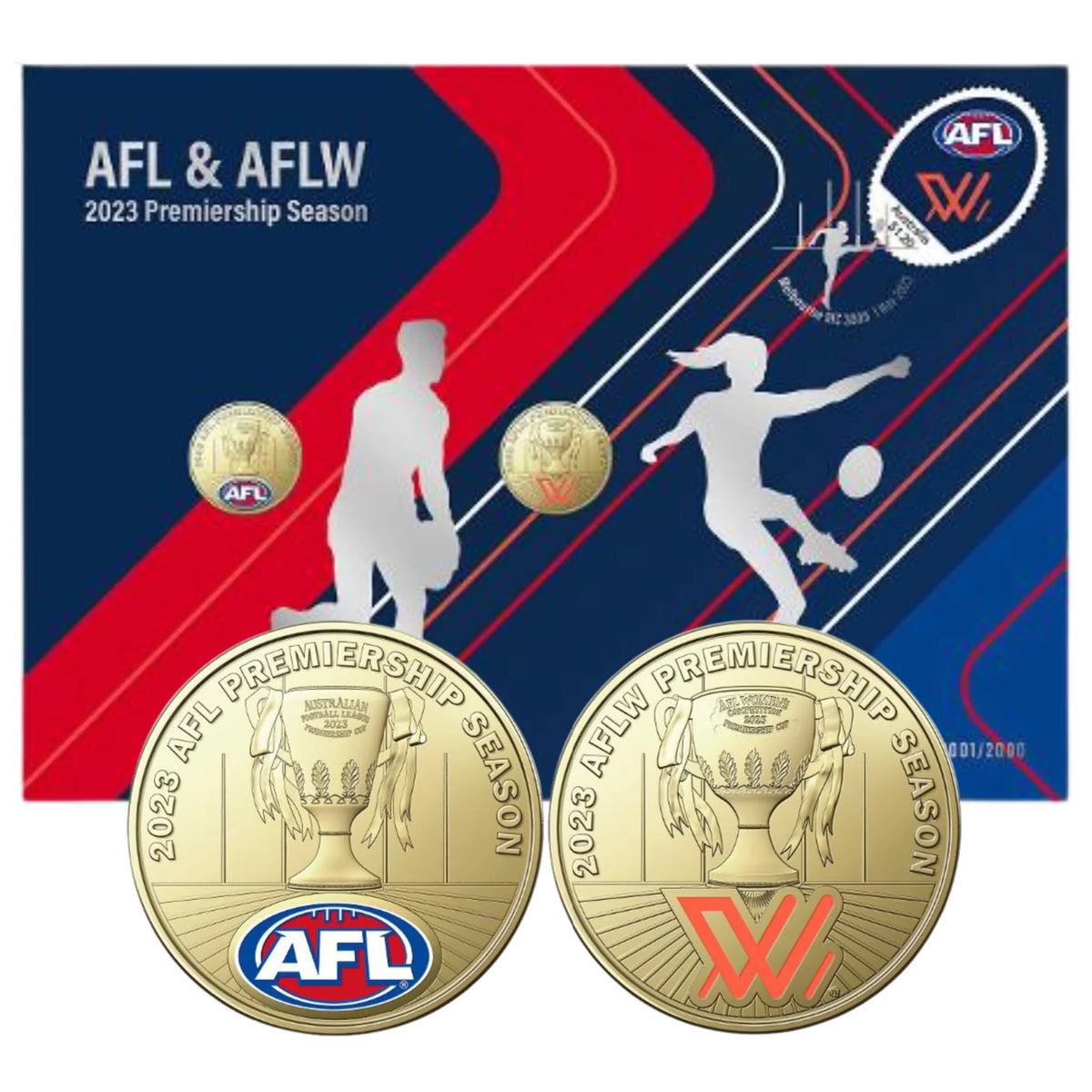 2023 AFL and AFLW Limited-Edition Two-Coin PNC – Ensleigh Coins