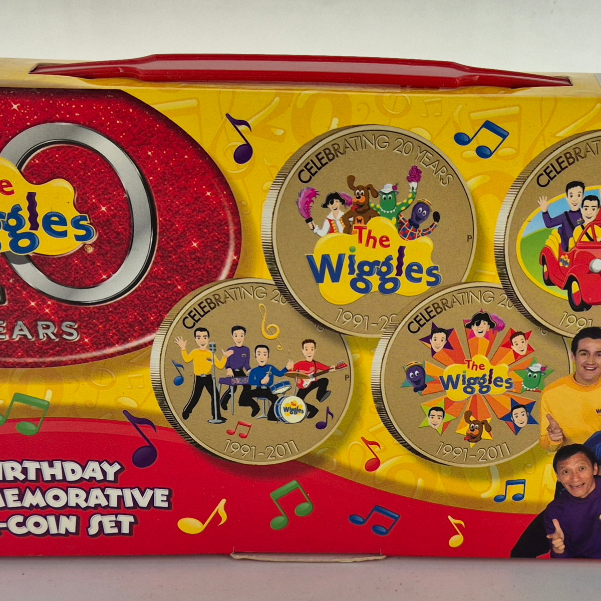 2011 The Wiggles 20th Anniversary $1 Four-Coin Set – Ensleigh Coins
