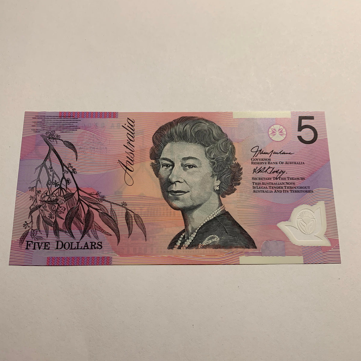 2002 $5 Note. First Prefix Banknote. Uncirculated. R220aF – Ensleigh Coins