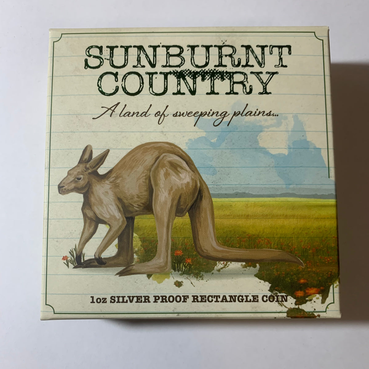 2015 $1 1oz Silver Proof Rectangular Coin. Sunburnt Country Series. A ...