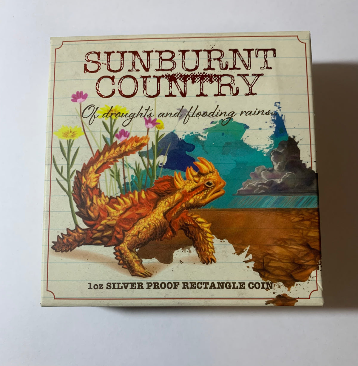 2015 $1 1oz Silver Proof Rectangular Coin. Sunburnt Country Series. Of ...