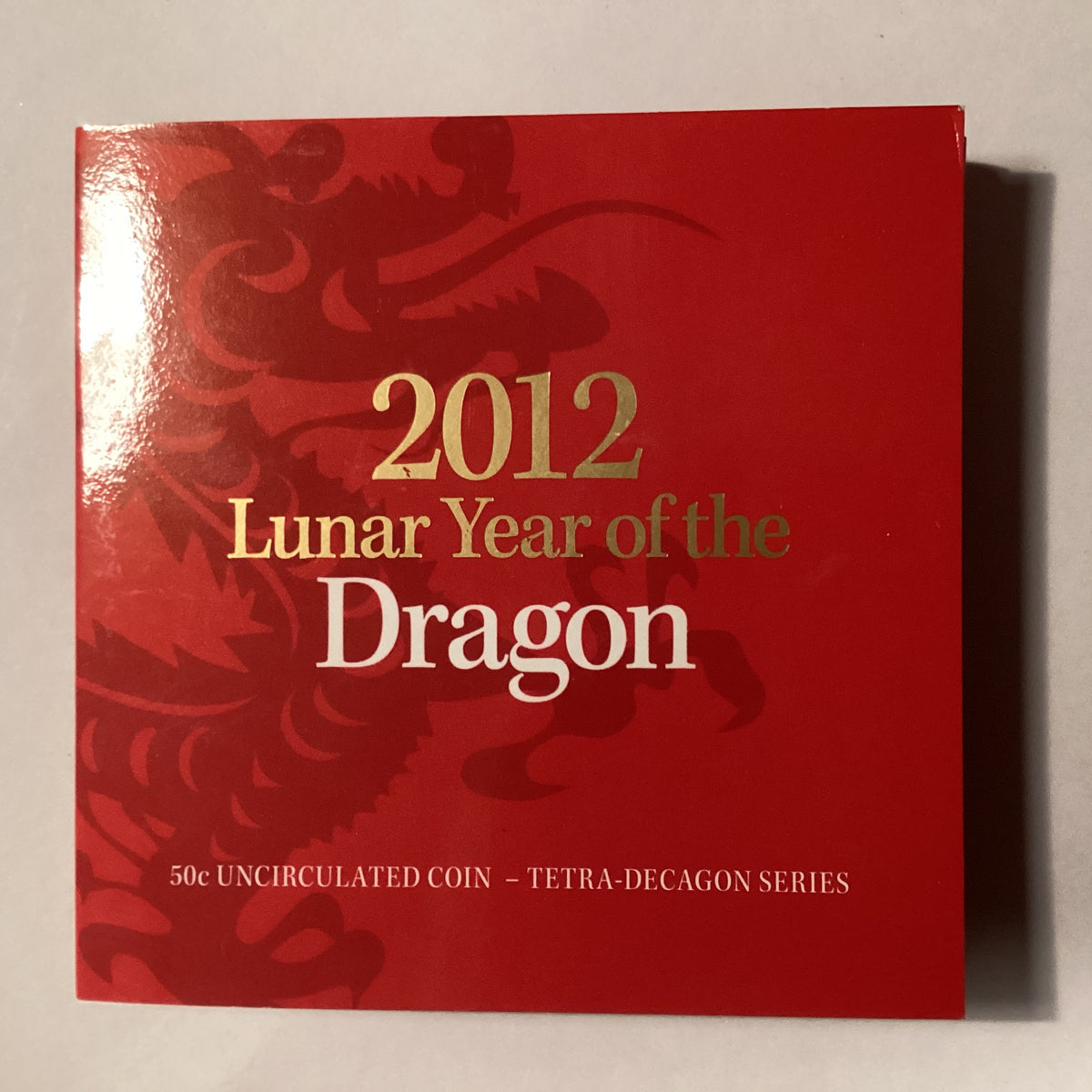 2012 50c Tetra-decagon Uncirculated Coin. Year of the Dragon ...