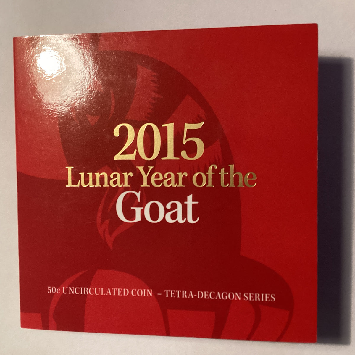 2015 50c Tetra-Decagon Lunar Series. Year of The Goat. – Ensleigh Coins