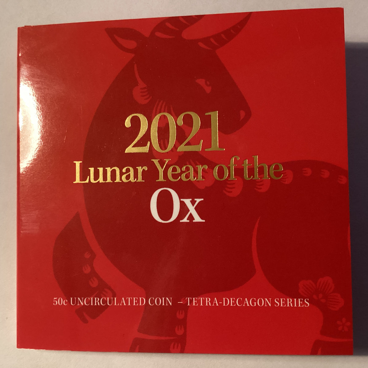 2021 50c Tetra-Decagon Lunar Series. Year of The Ox. – Ensleigh Coins