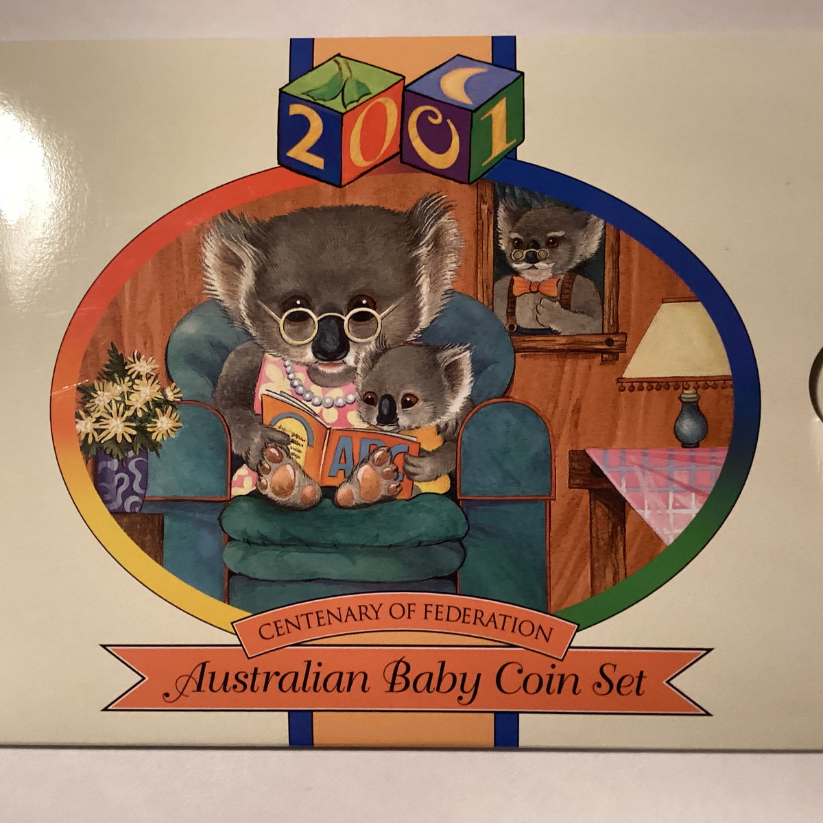 2001 Australian Uncirculated Baby Coin Set. Centenary of Federation wi ...