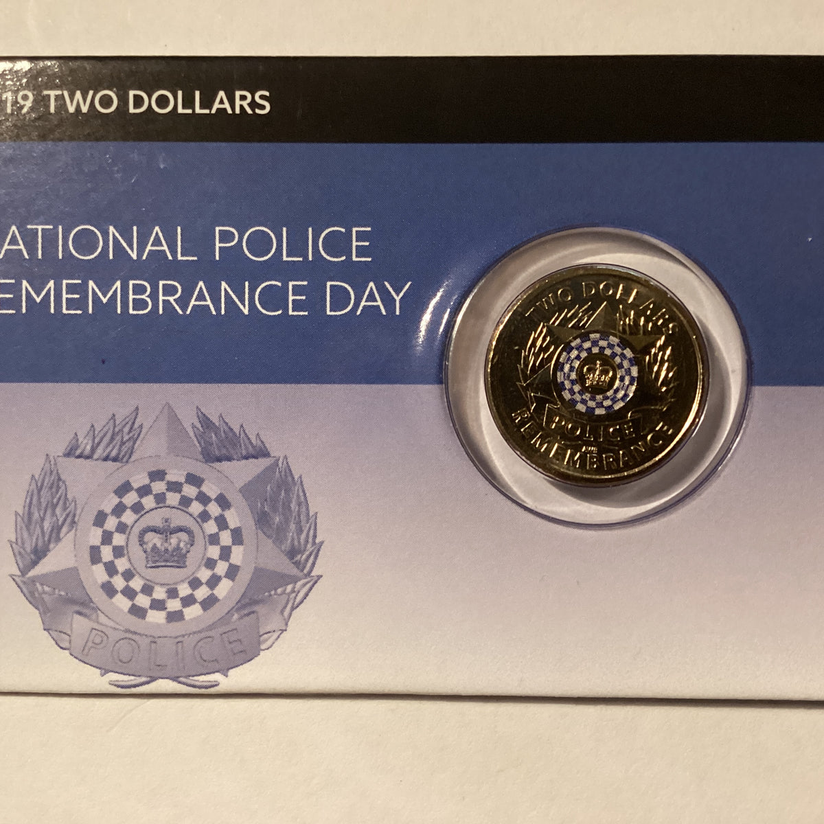 2019 $2 Uncirculated Carded Coin. Downies. National Police Remembrance ...