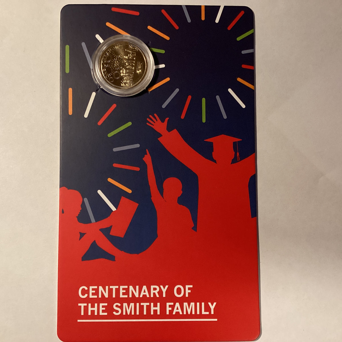 2022 $1 Uncirculated Carded Coin. Smith Family. 100 Years. – Ensleigh Coins