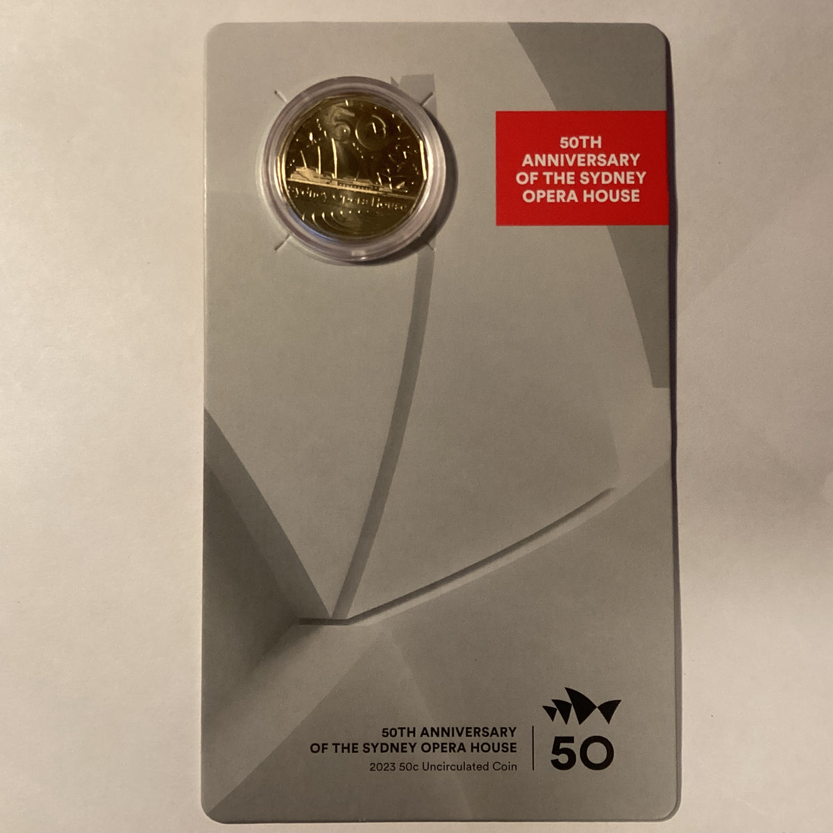 2023 50c Gold Plated Uncirculated Carded Coin. 50th Anniversary of the ...