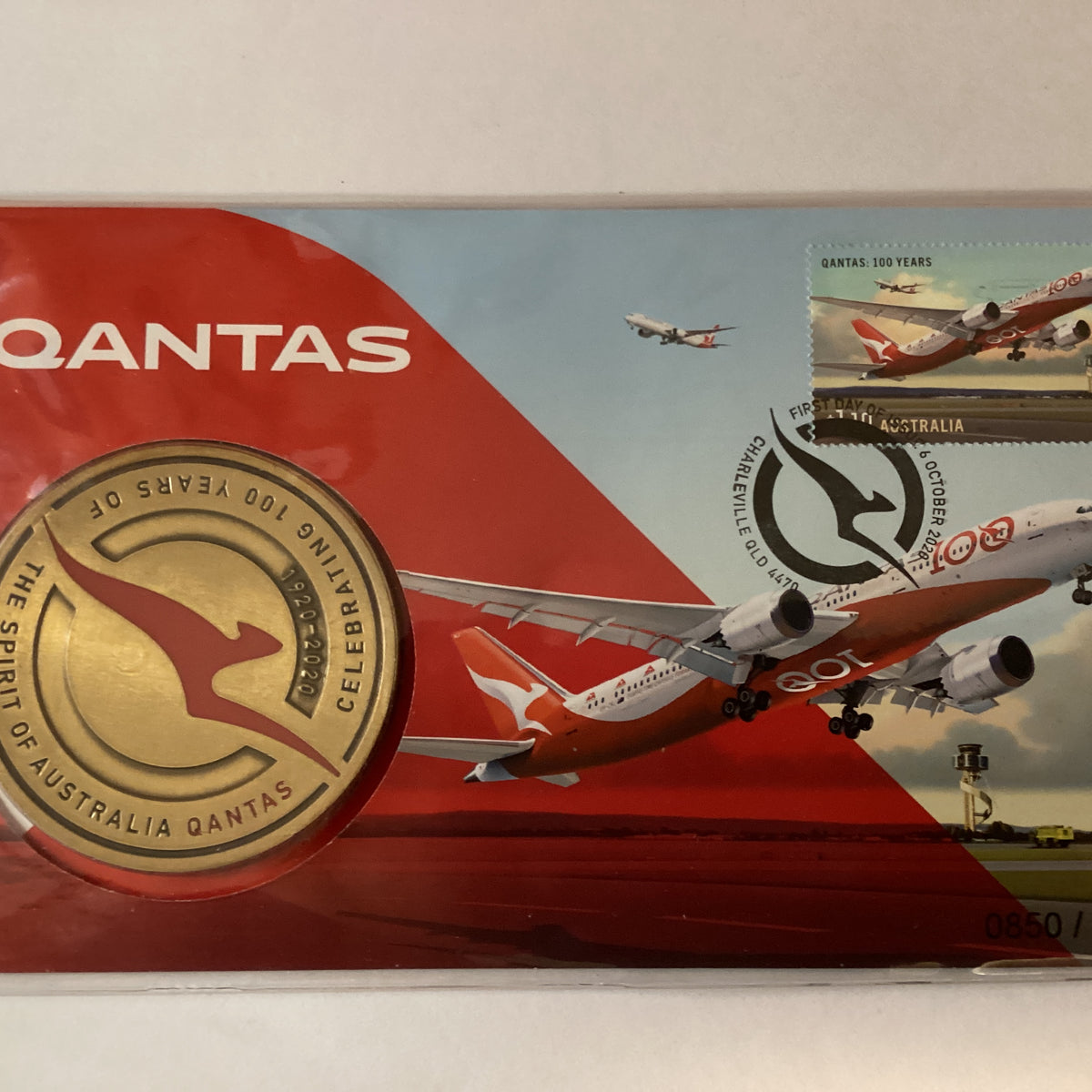 2020 Qantas Medallion PMC. 100 Years Celebration. 1300 Made. – Ensleigh Coins