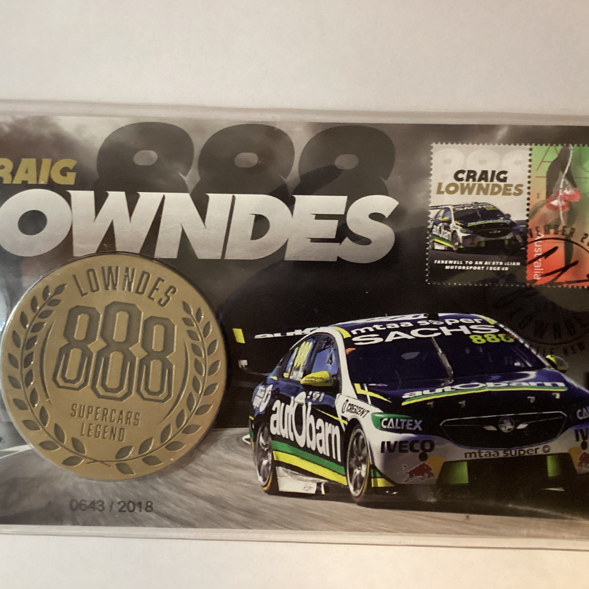 2018 Craig Lownes 888 Legends Medallion PMC. 2018 Made. – Ensleigh Coins