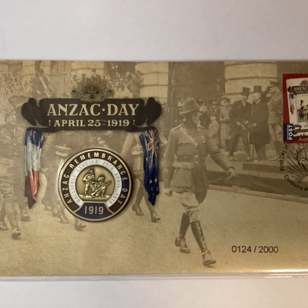 2019 Anzac Day PMC Medallion. 2000 Made. – Ensleigh Coins