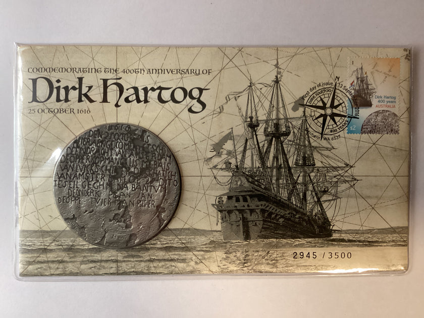 2016 Commemorating The 400th Anniversary of Dirk Hartog Medallion PMC ...
