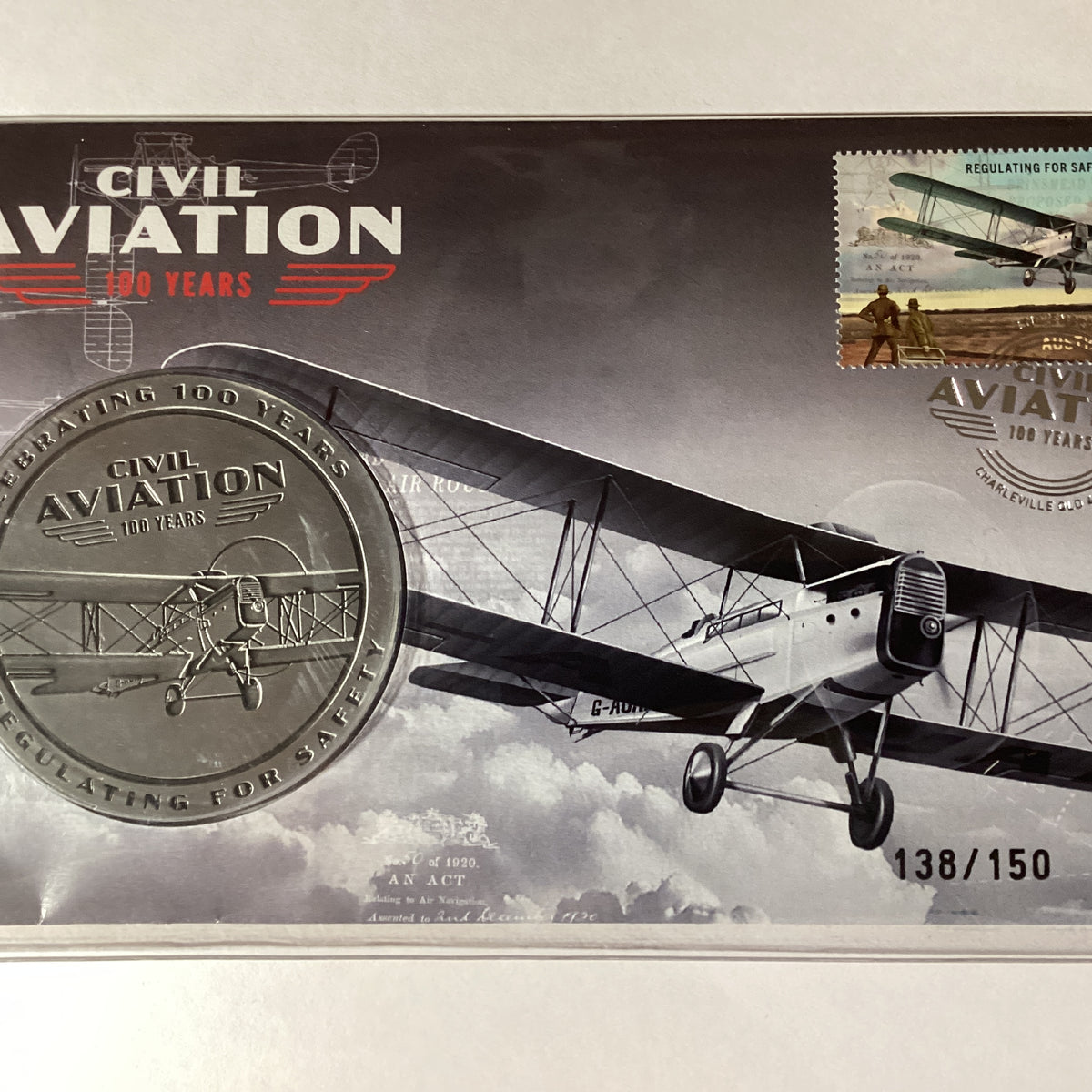 2020 100 Years of Civil Aviation PMC. Impressions Release. 150 Made ...