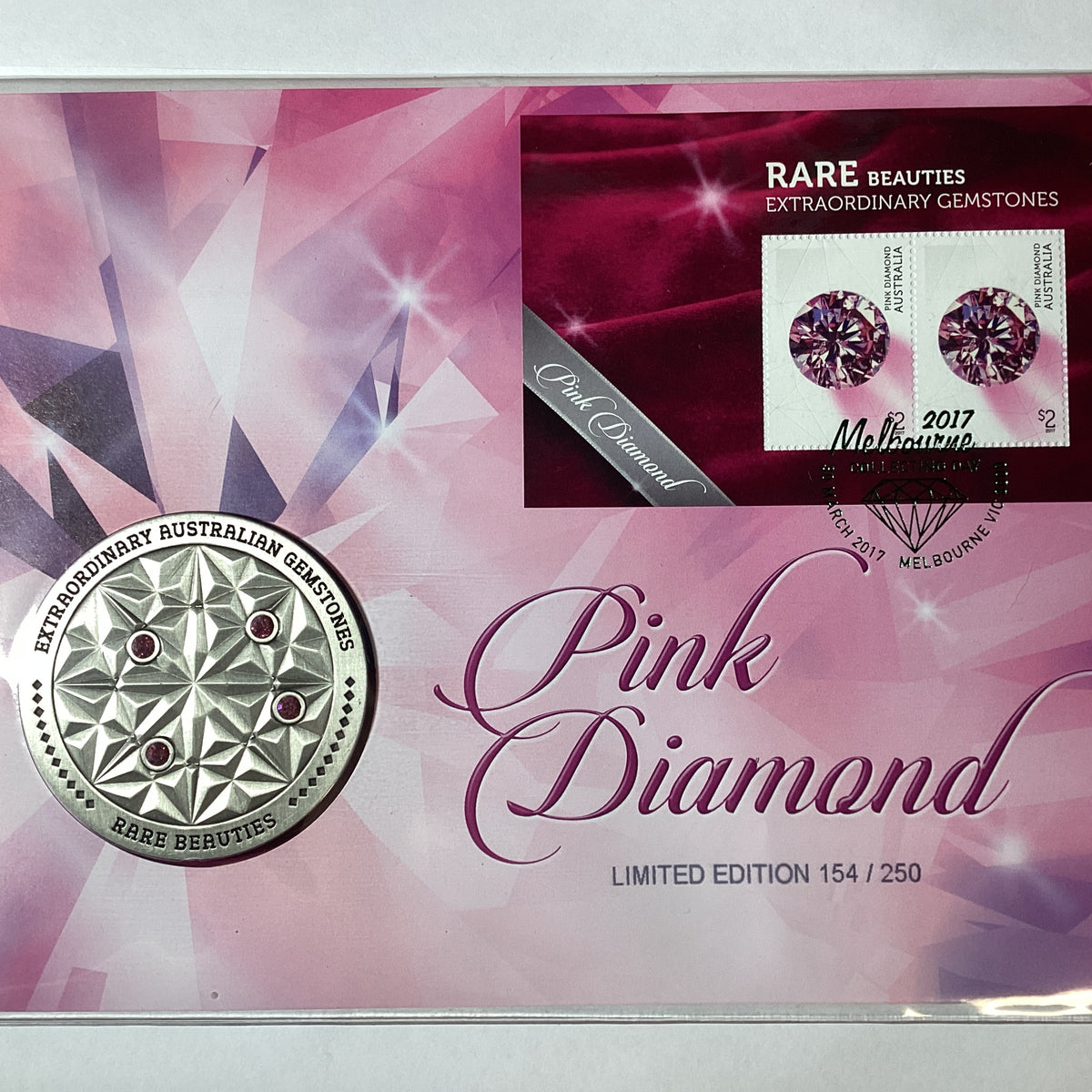 2017 Rare Beauties. Pink Diamond. Melbourne Coin Expo. 250 Made ...
