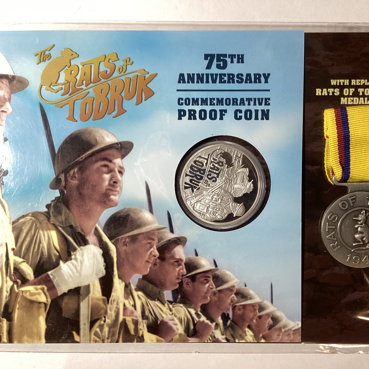 2016 Rats of Tobruk 75th Anniversary Commemorative Proof Coin. Downies ...