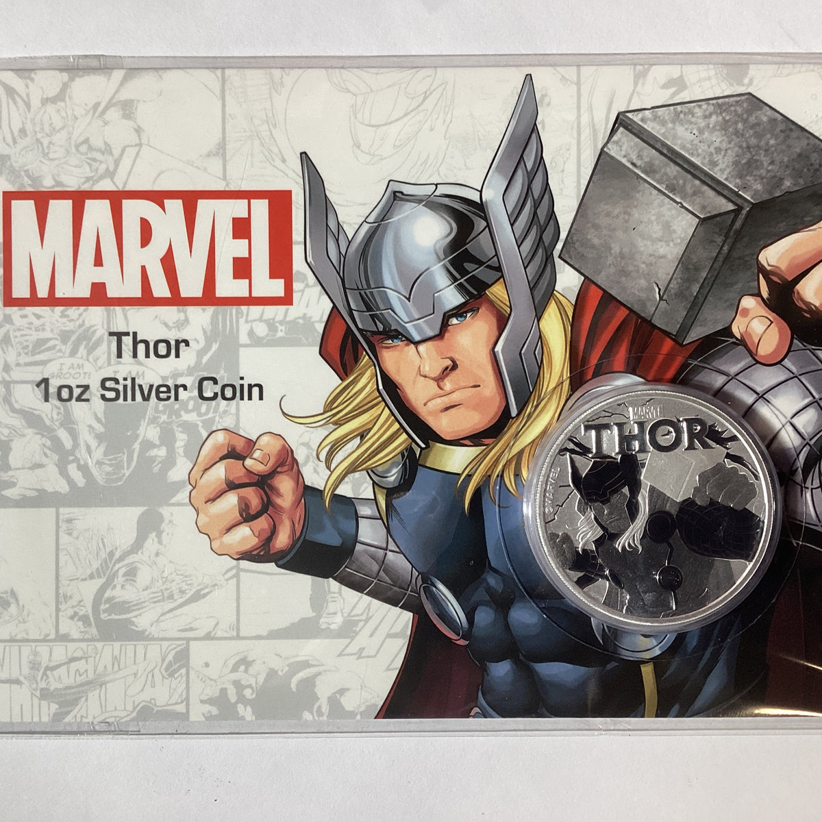 2018 $1 1oz Silver Coin. Marvel. Thor – Ensleigh Coins