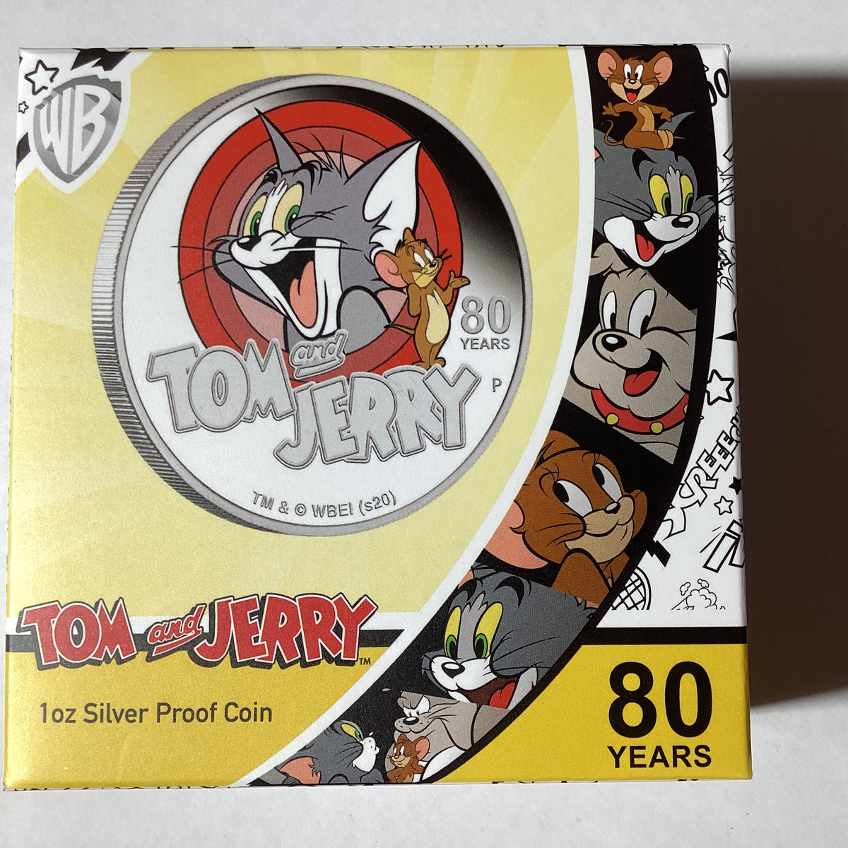 2019 $1 1oz Silver Proof Coloured Coin. Tom and Jerry. – Ensleigh Coins
