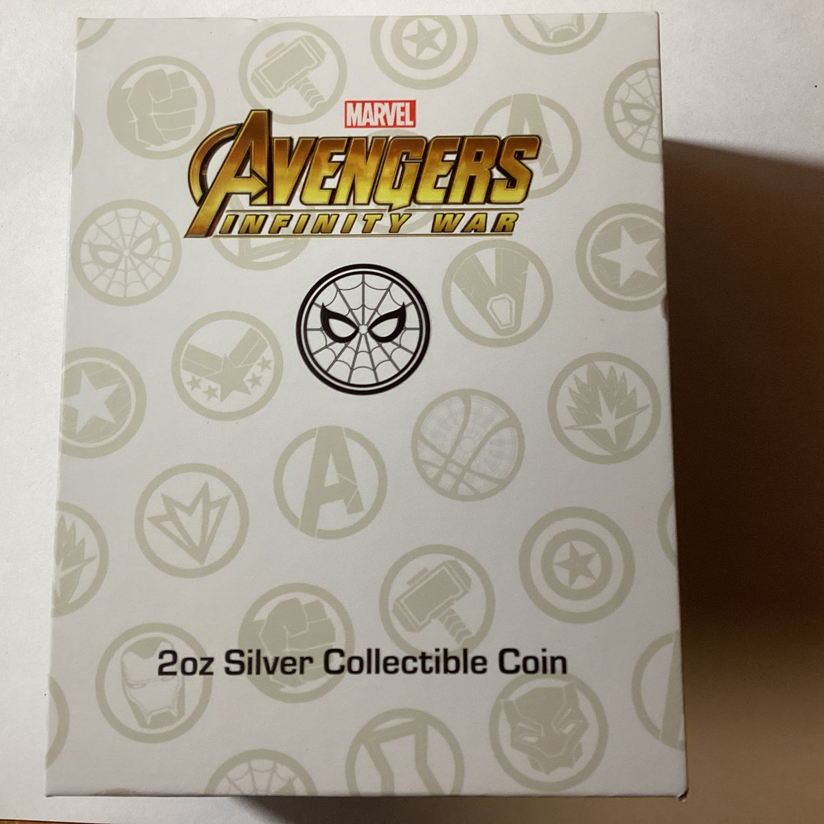 2019 $5 2oz Silver Collectible Coin. Marvel. Avengers. Infinity War. S ...