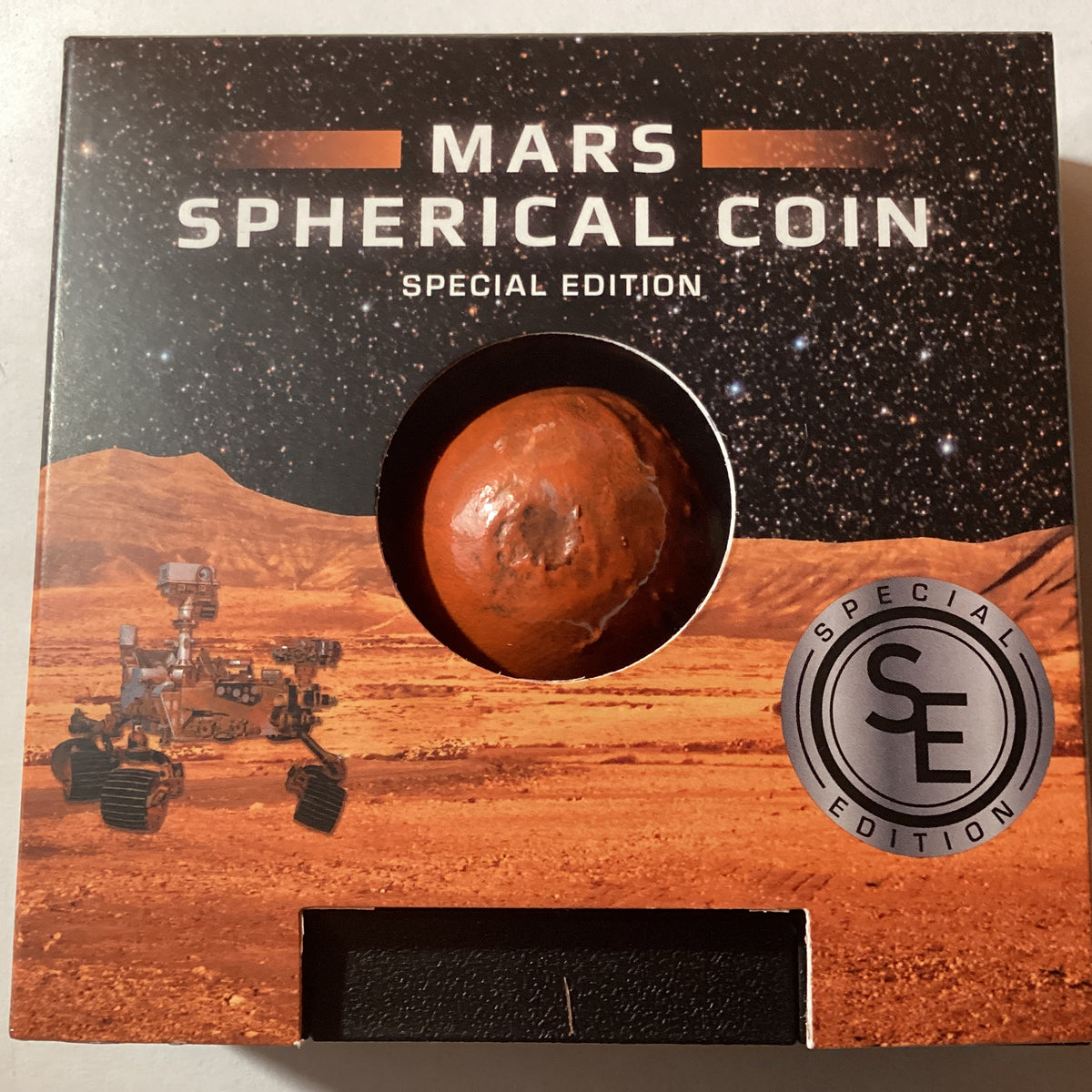 2021 $5 1oz Silver Coin. Mars Spherical Coin. 1999 Made. – Ensleigh Coins