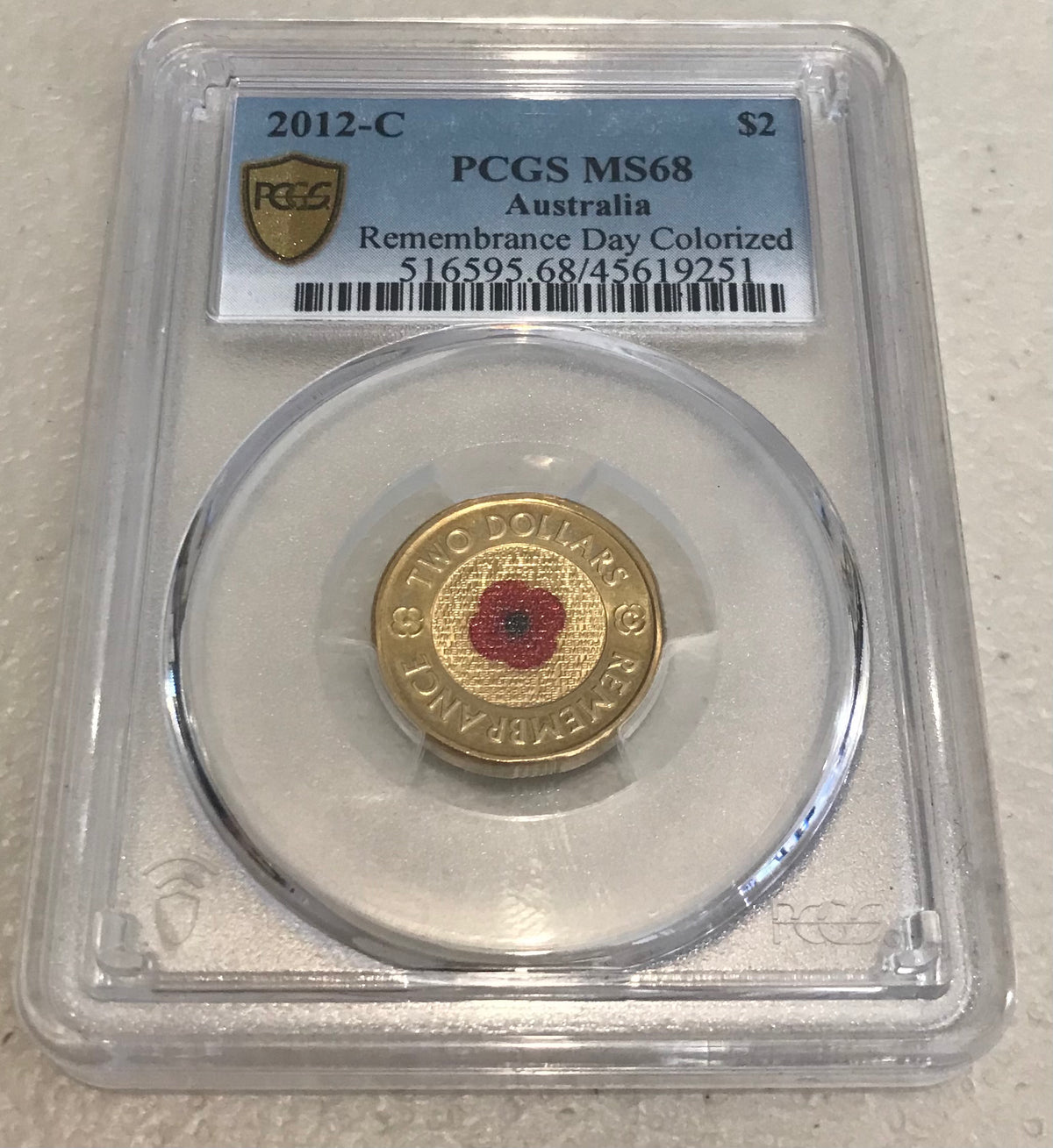 2012-C Mintmark $2 Red Poppy MS68 | Ensleigh Coins