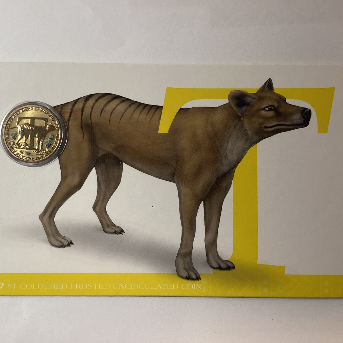 2017 $1 Coloured Frosted Uncirculated Coin. Alphabet Series. ’T’ for T ...