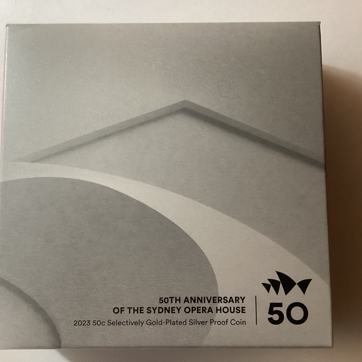 2023 50c Selectively Gold Plated Silver Proof Coin. 50th Anniversary o ...