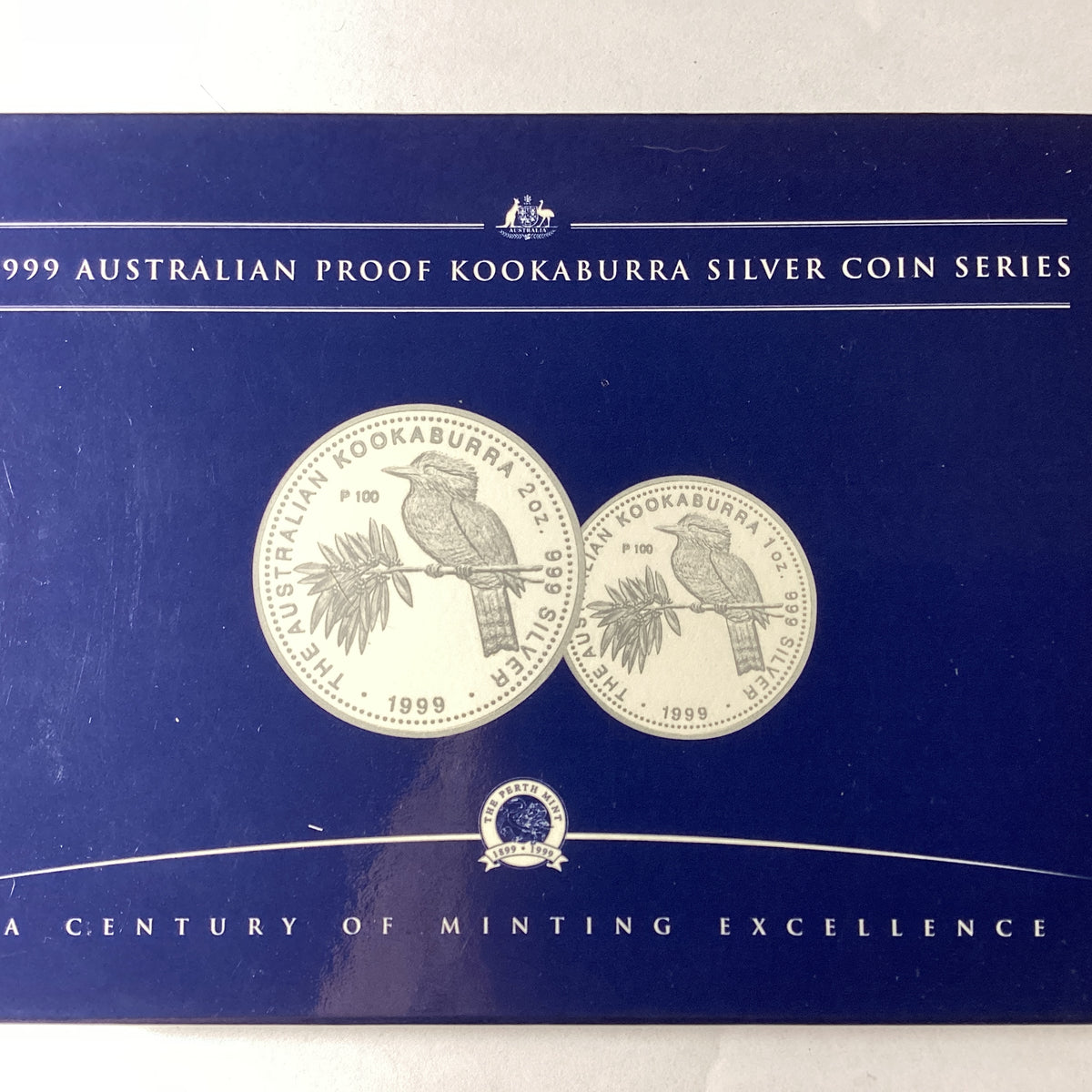 1999 Australian Proof Kookaburra Silver Coin Series. Two Ounce Collect ...