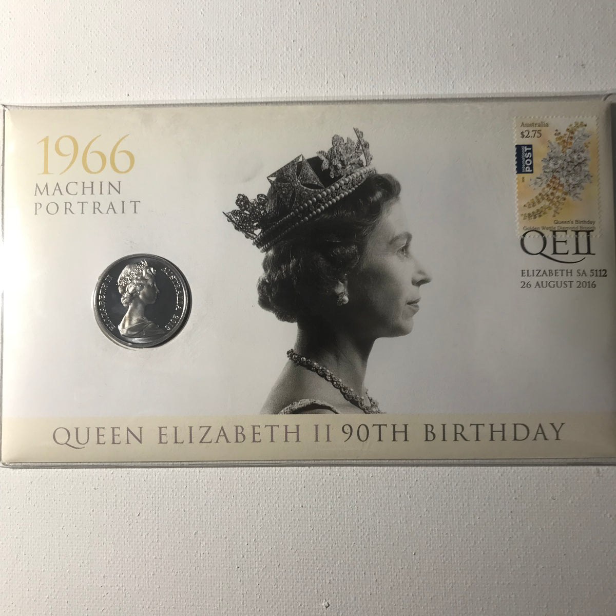 2016 PNC 20c. 1966 Machin Portrait. Queen Elizabeth's 90th Birthday ...