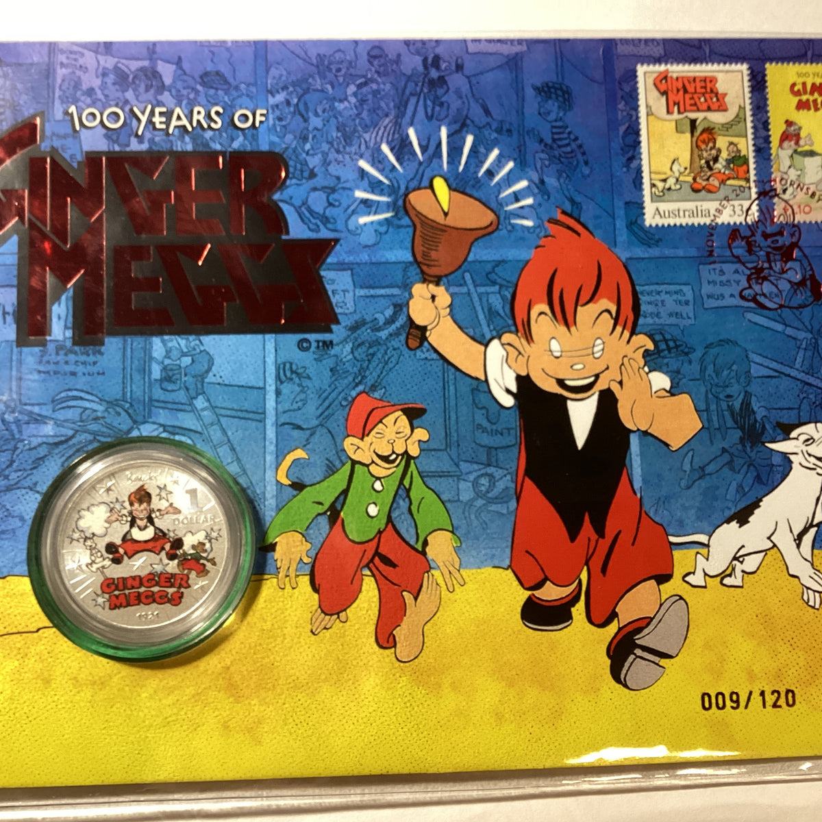 2021 $1 Silver Coin PNC. Ginger Meggs 100 Years. Impressions Release ...