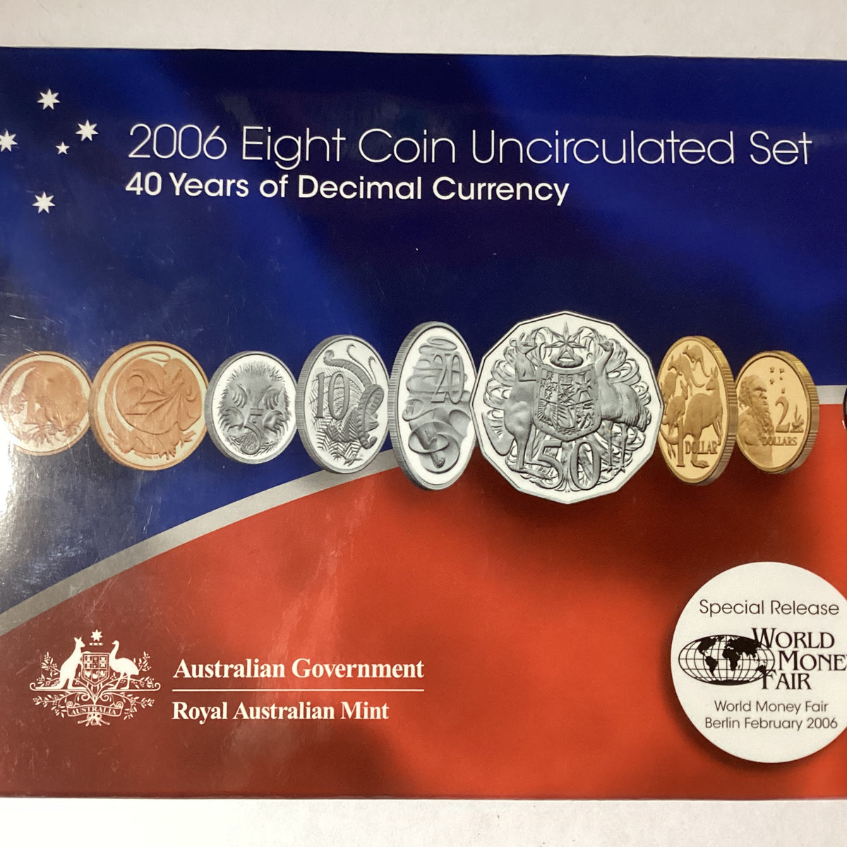 2006 Australian Uncirculated Set. 40 Years of Decimal Currency. World ...