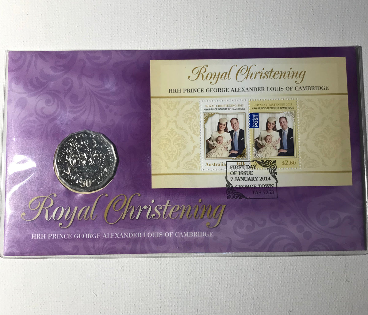 2014 PNC 50c. Royal Christening HRH Prince George of Cambridge ...