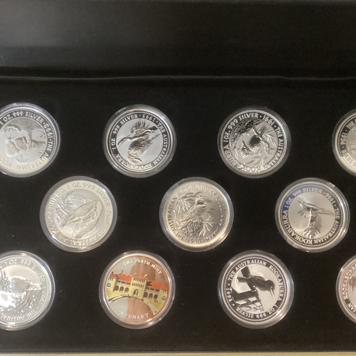 The Australian Silver Kookaburra Coin Collection. 11 ounces of pure si ...