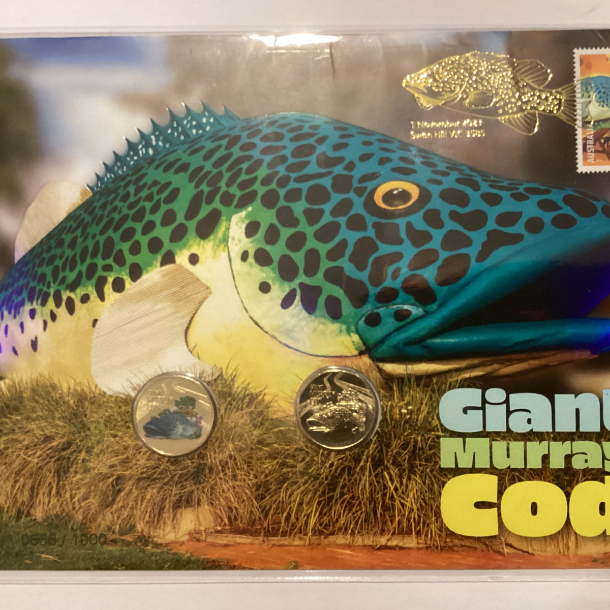 2023 Dual PNC. Giant Murray Cod. Impressions. 1000 Issued – Ensleigh Coins