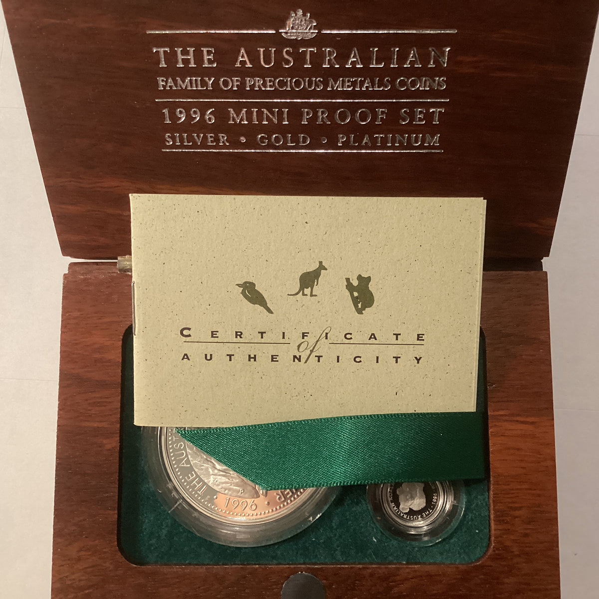 1996 The Australian Family of Precious Metals Proof Set – Ensleigh Coins