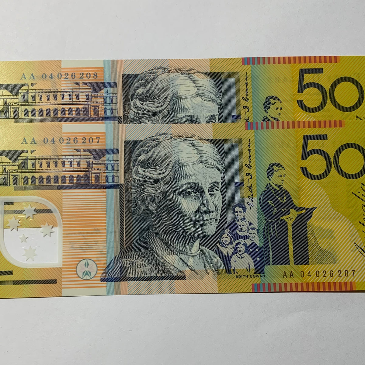 2004 $50 First Prefix Banknote. Uncirculated. Run of 2. R520b ...