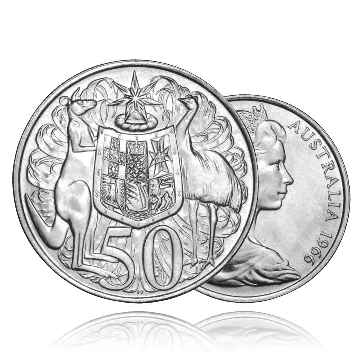1966 50c Uncirculated Coin – Ensleigh Coins