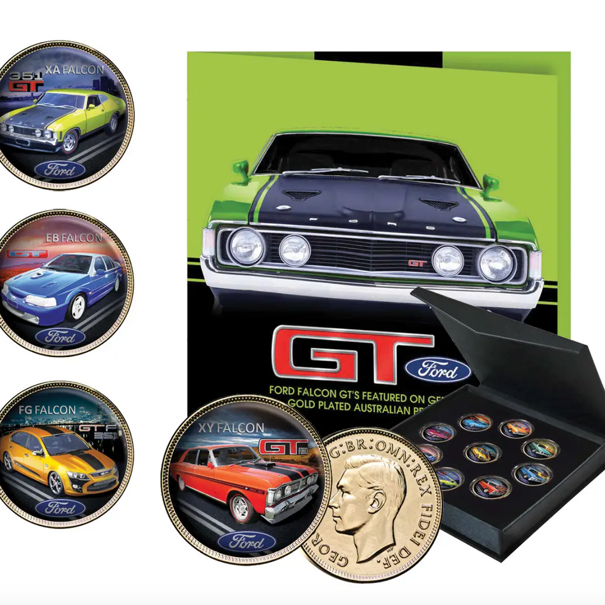 Ford GT Gold-Plated Enamel Penny Collection – Ensleigh Coins