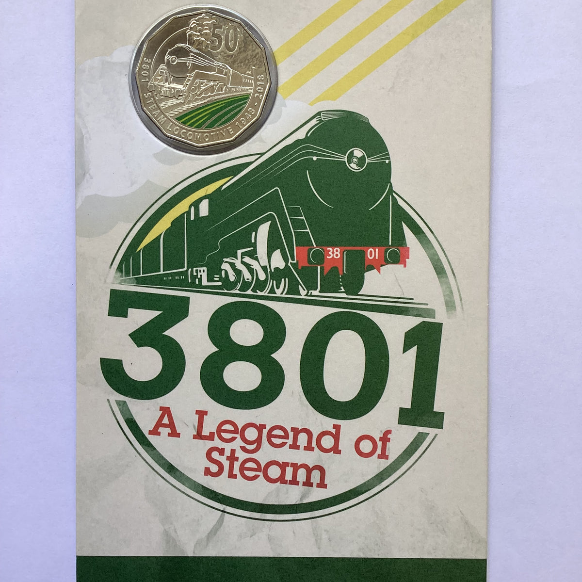 2018 50c Coloured Uncirculated Coin. 3801 A Legend of Steam – Ensleigh ...