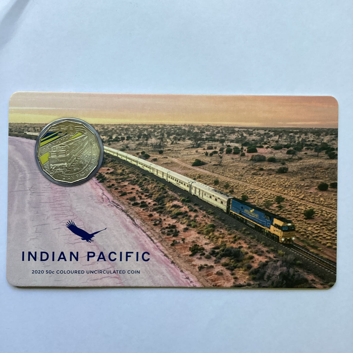 2020 50c Indian Pacific Coloured Uncirculated Coin – Ensleigh Coins