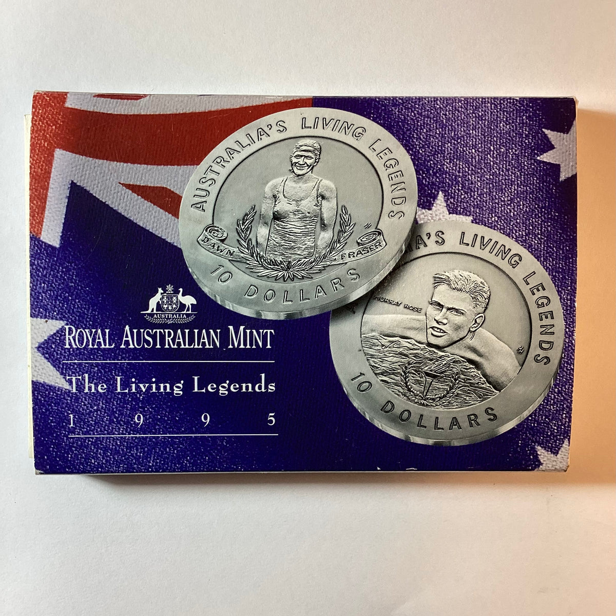 1995 $10 Two Coin Set. The Living Legends Australia. Olympic Heritage ...