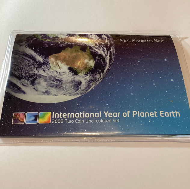 2008 2 Coin Uncirculated Set. International Year of Planet Earth ...