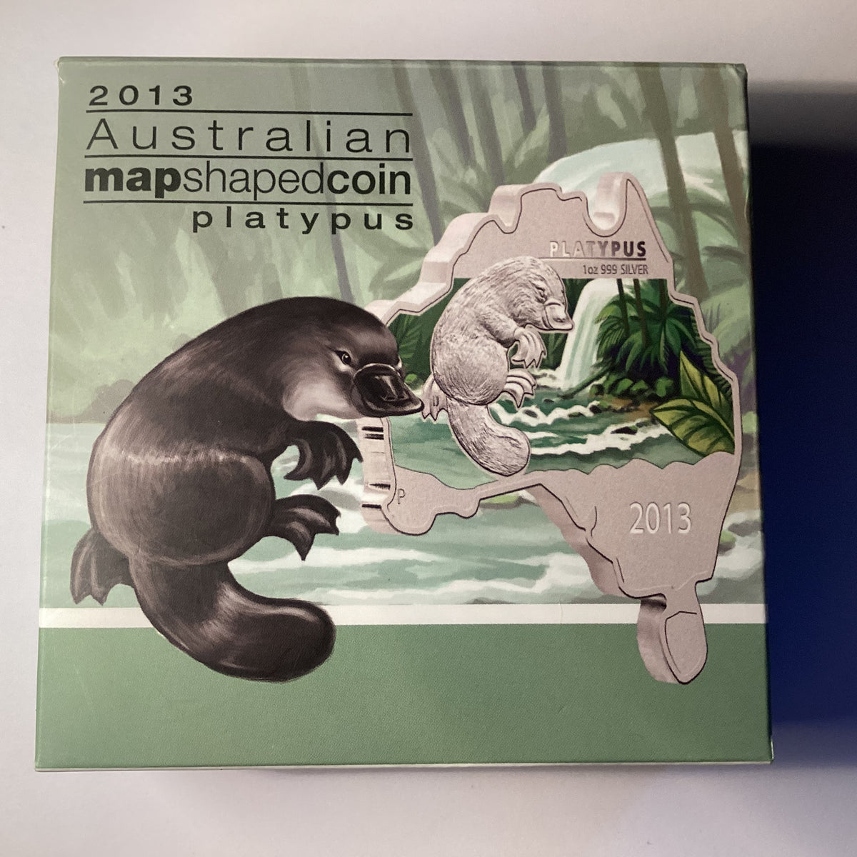 2013 $1 Australian Map Shaped Coin Series. Platypus. – Ensleigh Coins