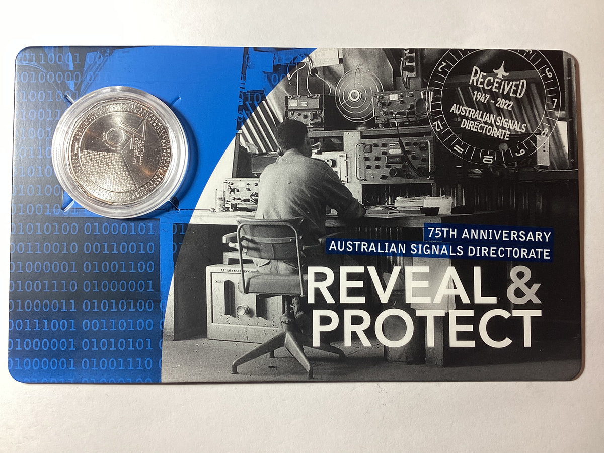 2022 50c 75th Anniversary Australia Signals Directorate | Ensleigh Coins