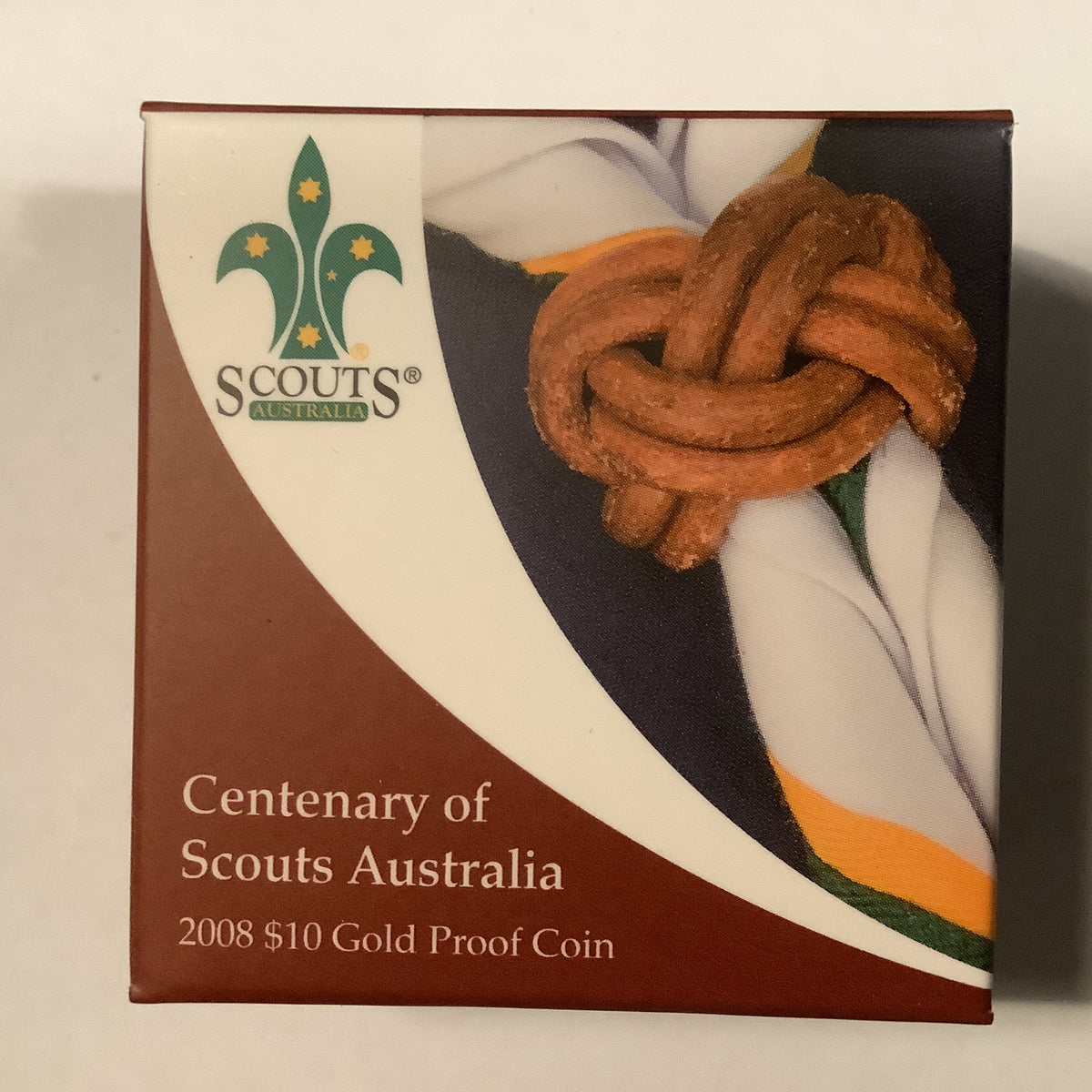 2008 Centenary of Scouts Australia $10 Gold Proof Coin. – Ensleigh Coins