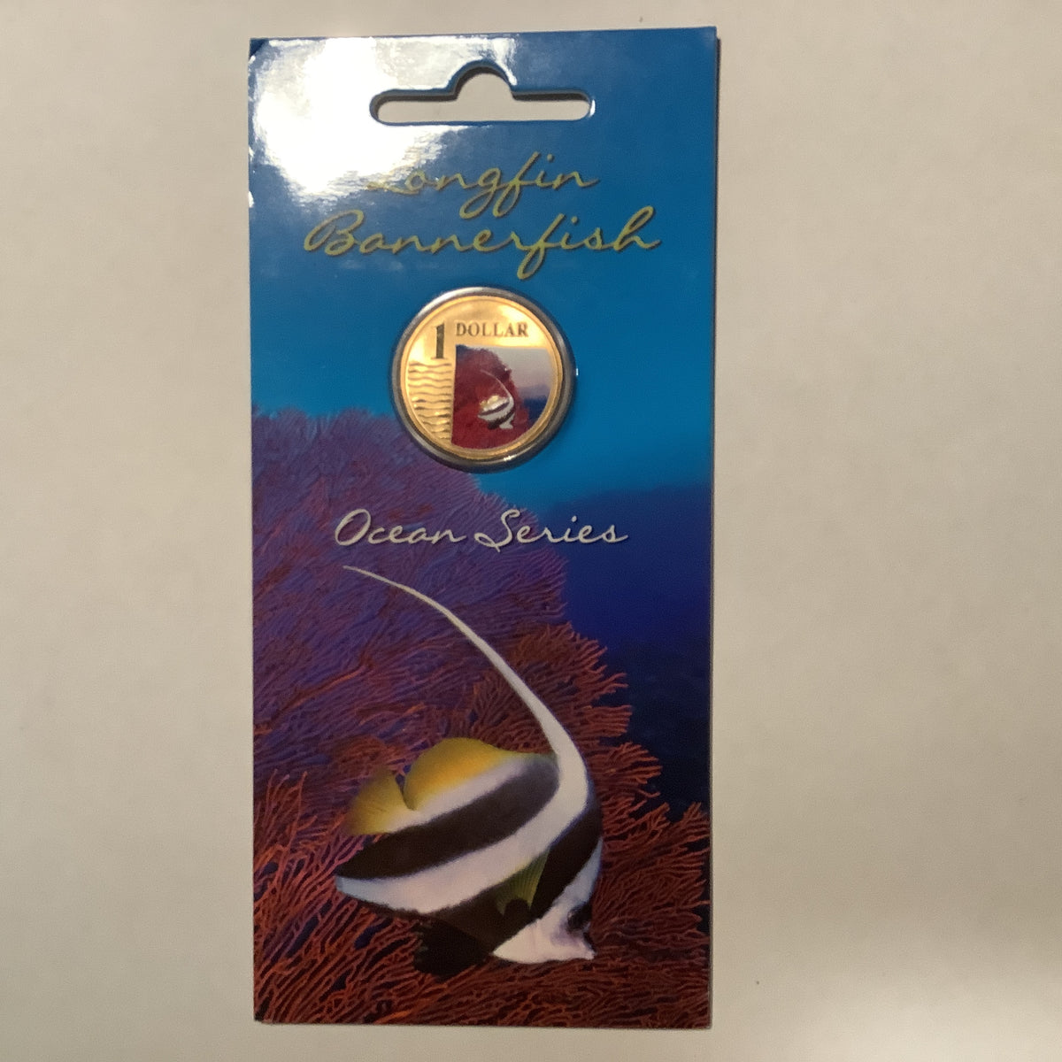 2007 $1 Pad Printed Ocean Series: Longfin Bannerfish – Ensleigh Coins