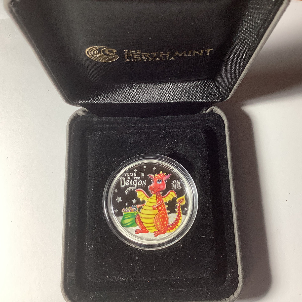 2012 Year of the Dragon Baby Dragon 1/2 Ounce Silver Proof Coin ...