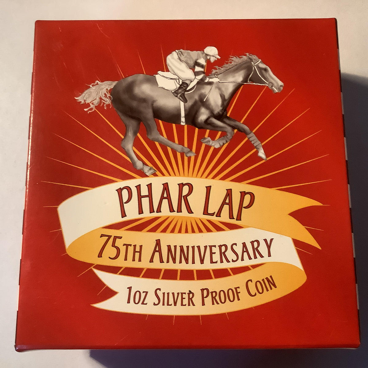 2007 $1 75th Anniversary of Phar Lap 1 ounce silver proof coin. – Ensleigh Coins