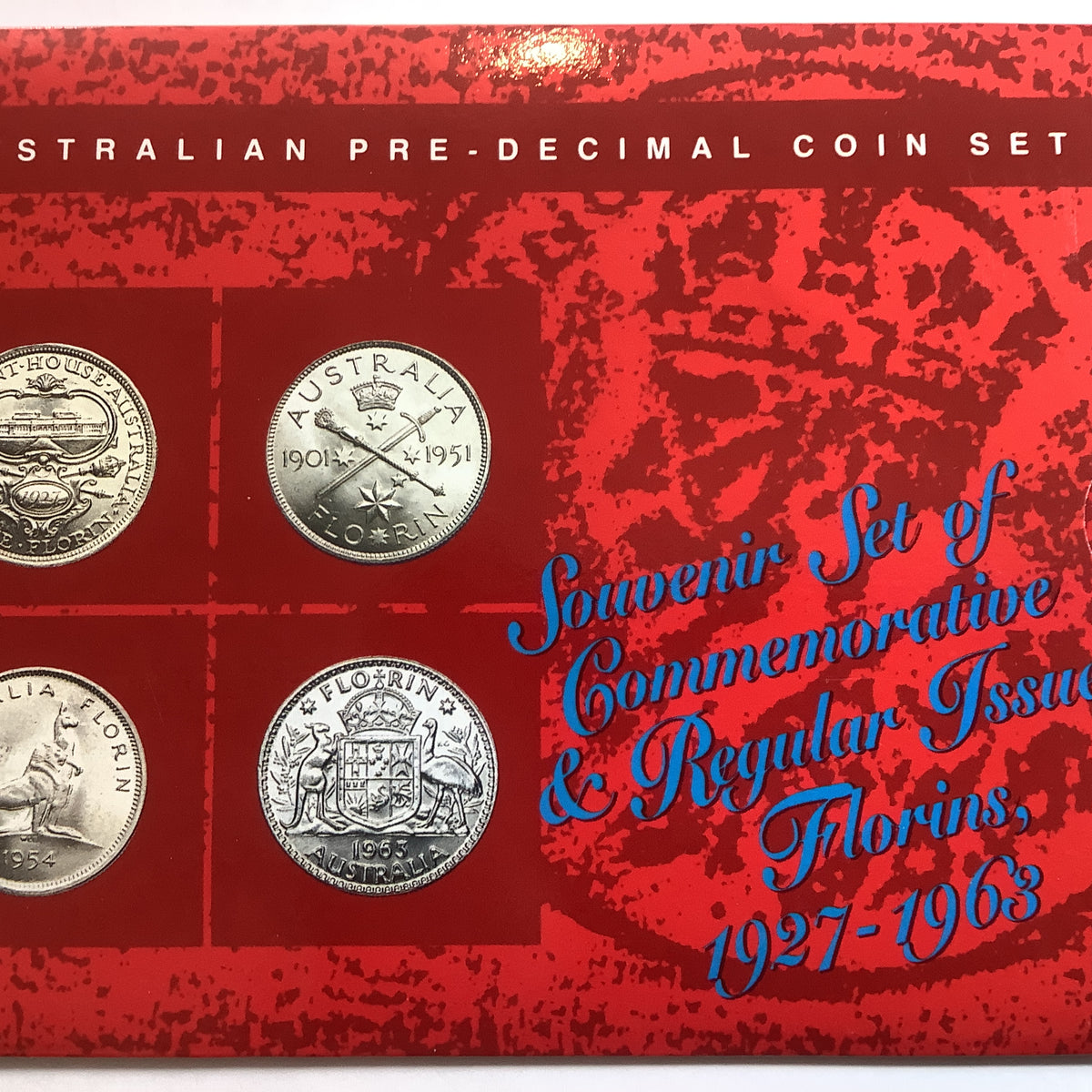 Australian Pre-Decimal Coin Set. Souvenir Set of Australian Florins ...